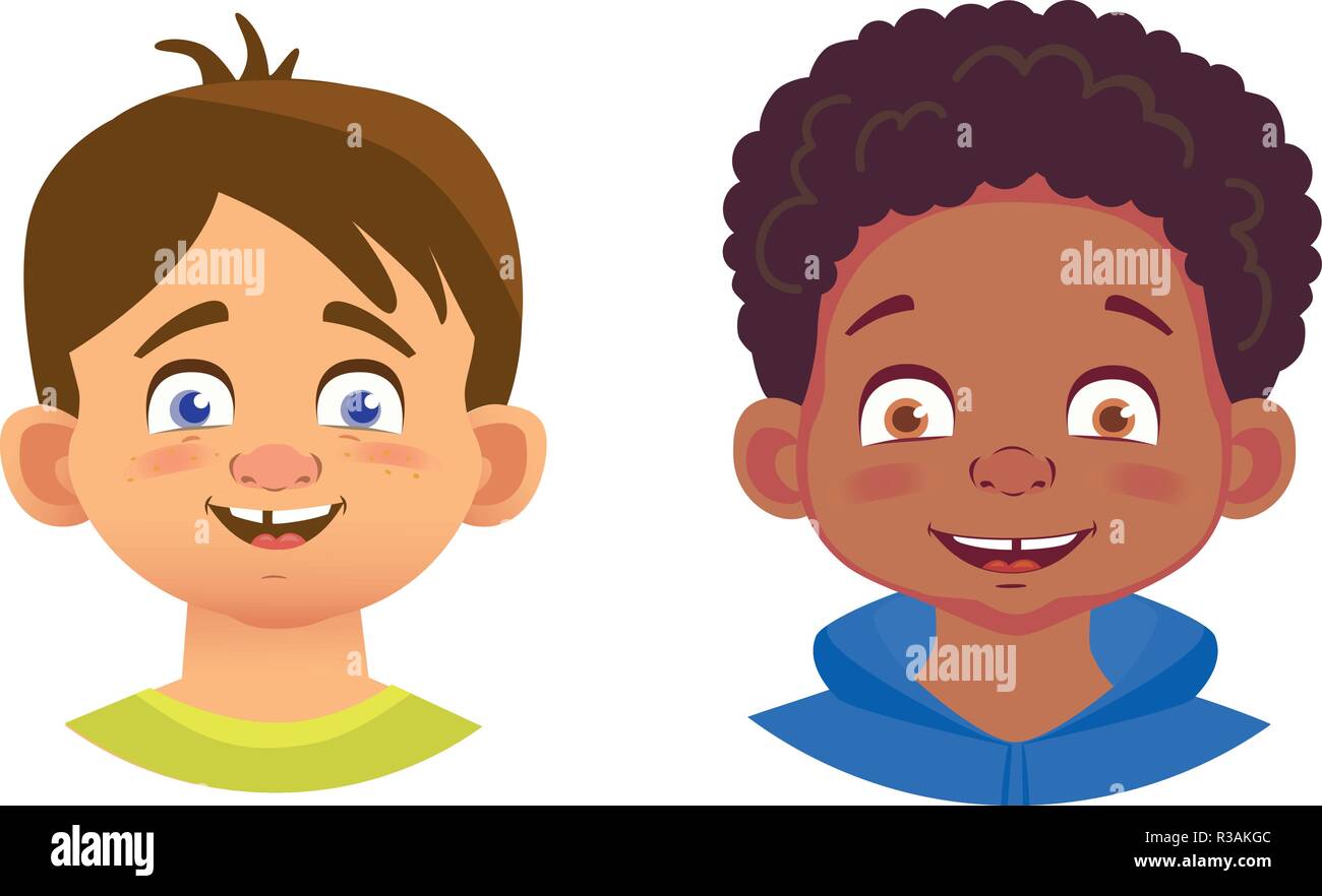 boys character set Stock Vector Image & Art - Alamy