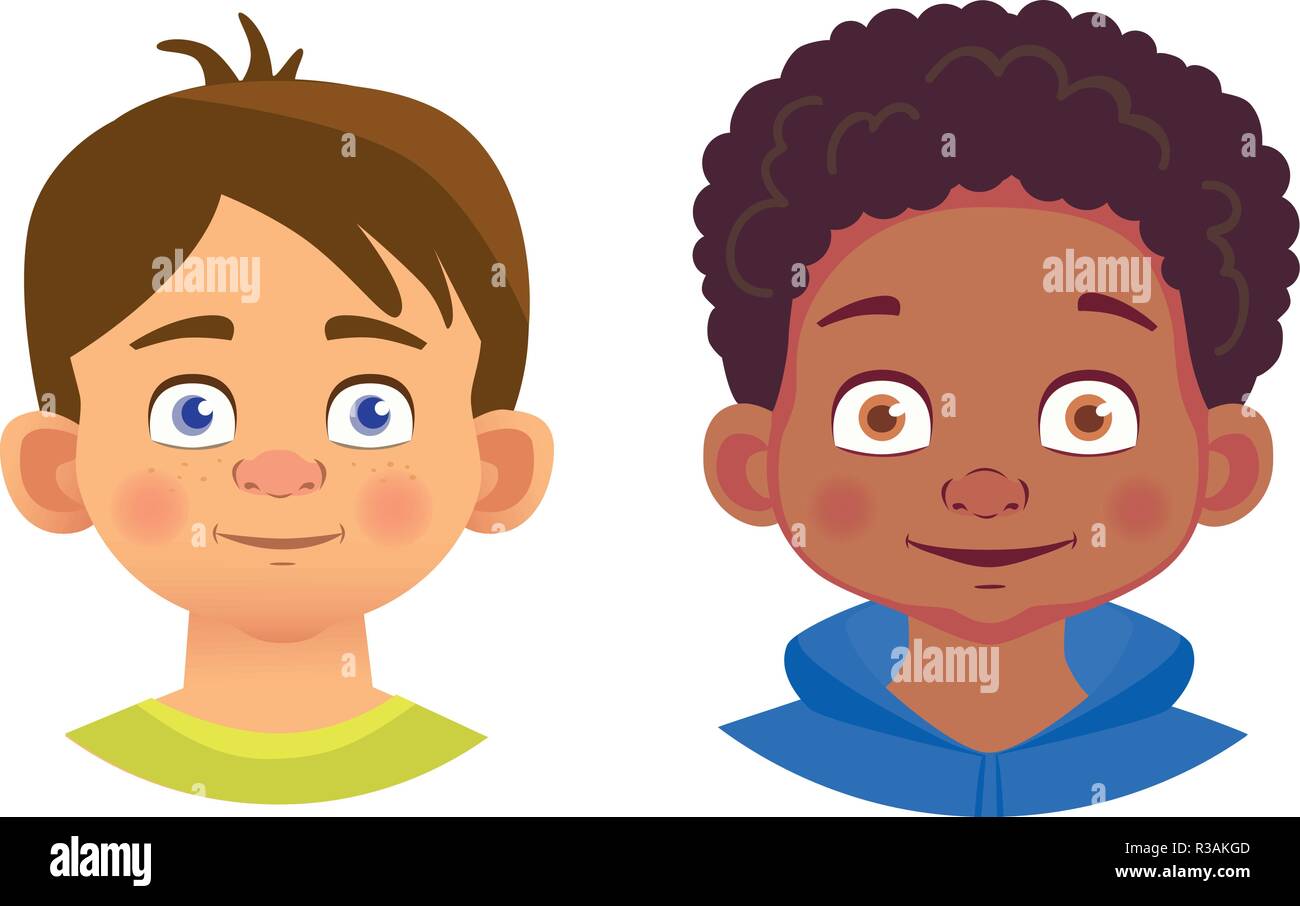 boys character set Stock Vector Image & Art - Alamy