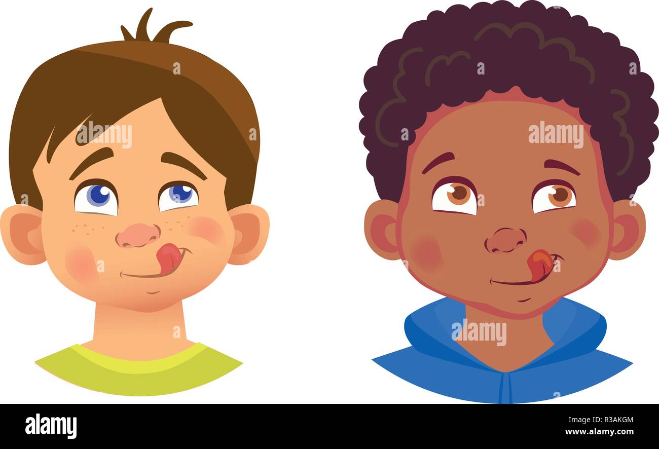 boys character set Stock Vector Image & Art - Alamy