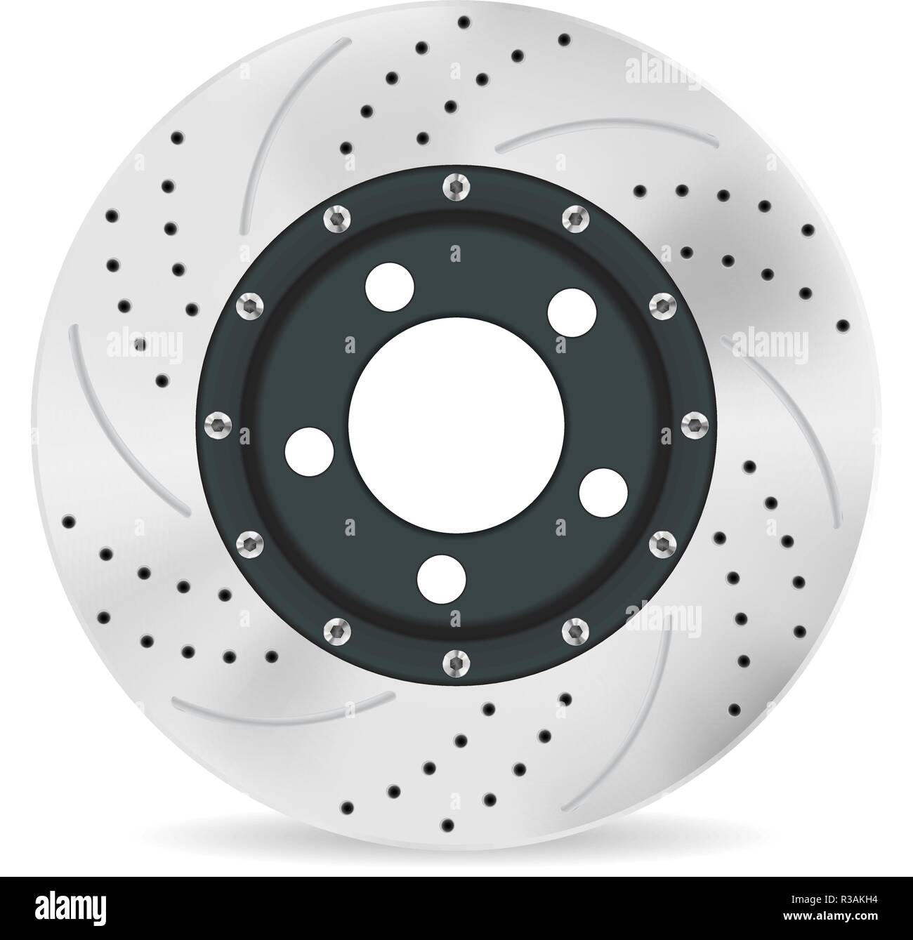 Brake disc. Isolated on white background Stock Vector Image & Art - Alamy