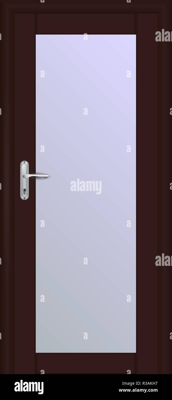 Wooden interior door Stock Vector Images - Alamy