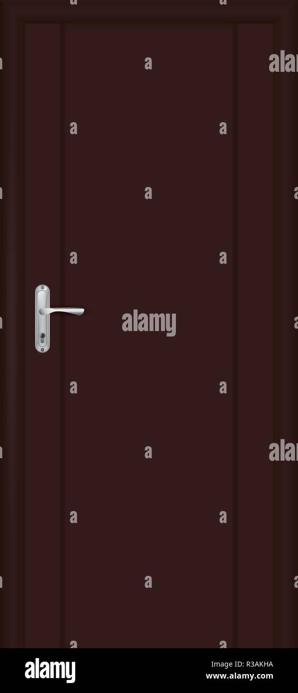 Wooden interior door Stock Vector Images - Alamy