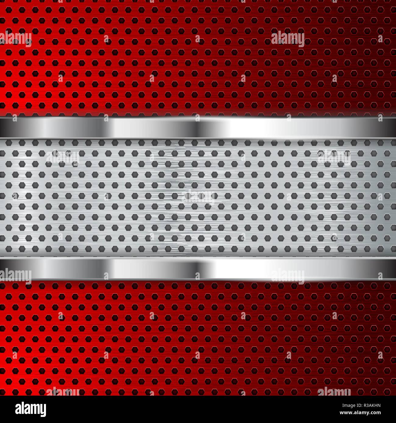 Red metal perforated background Stock Vector Image & Art - Alamy