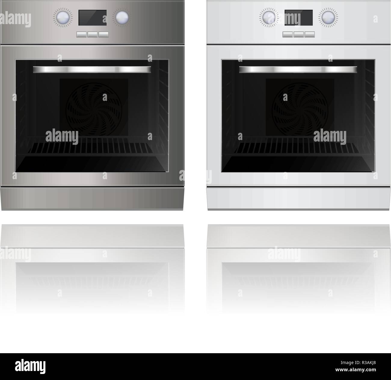 Silver oven Stock Vector Images - Alamy