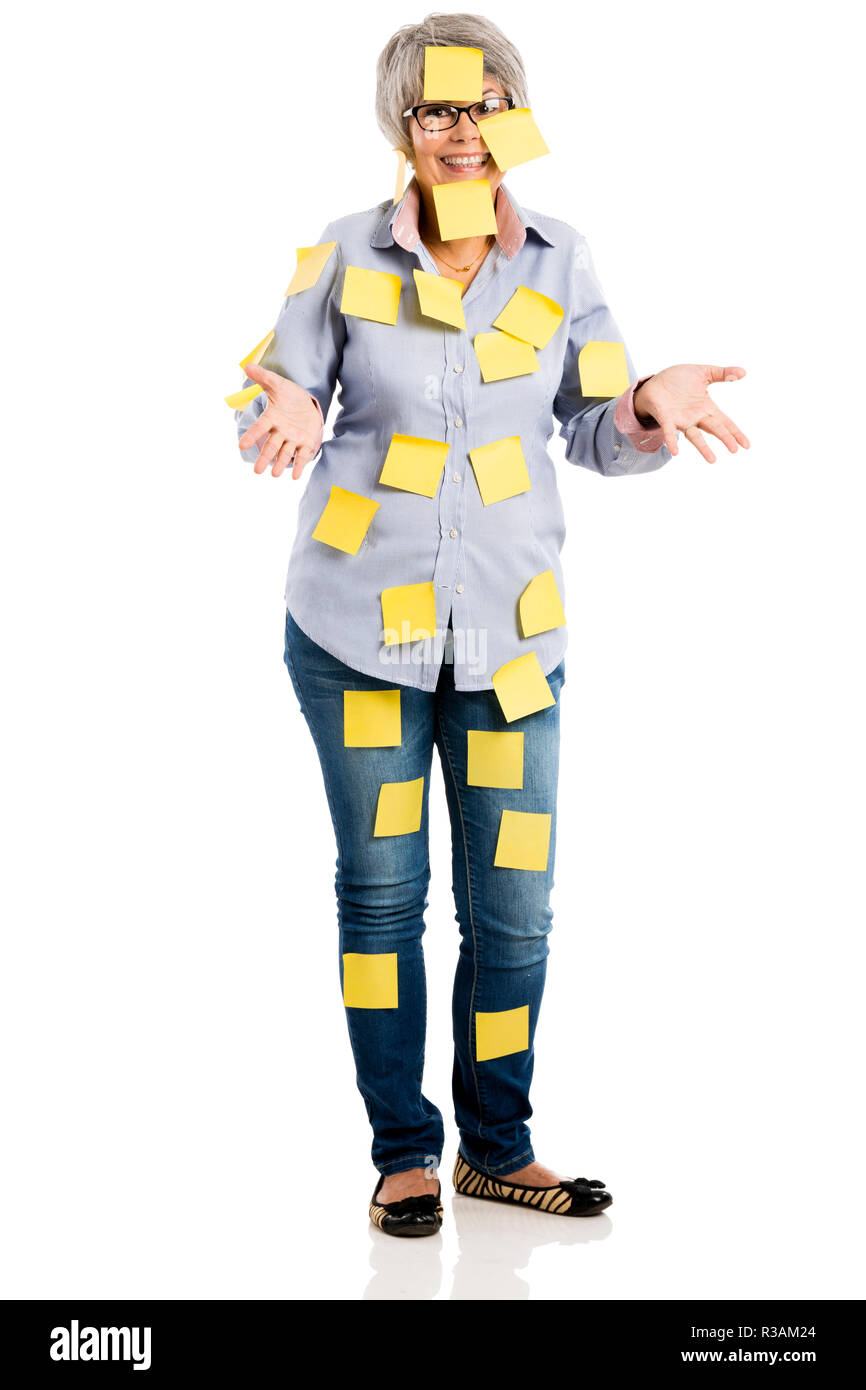 Office woman laugh stress hi-res stock photography and images - Alamy