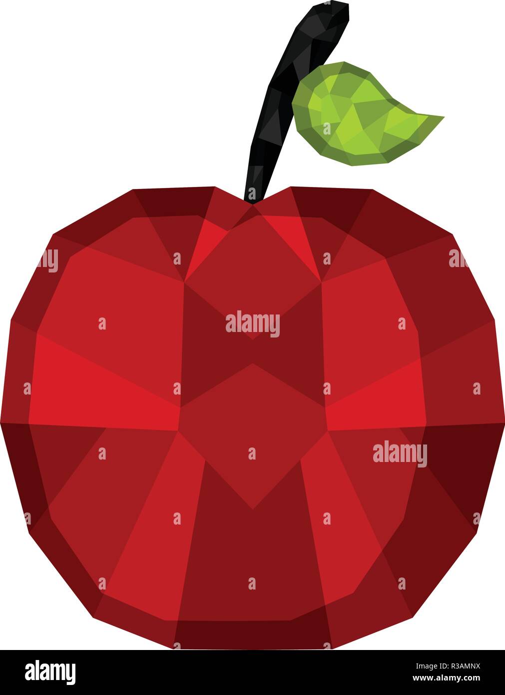 Geometric apple hi-res stock photography and images - Alamy