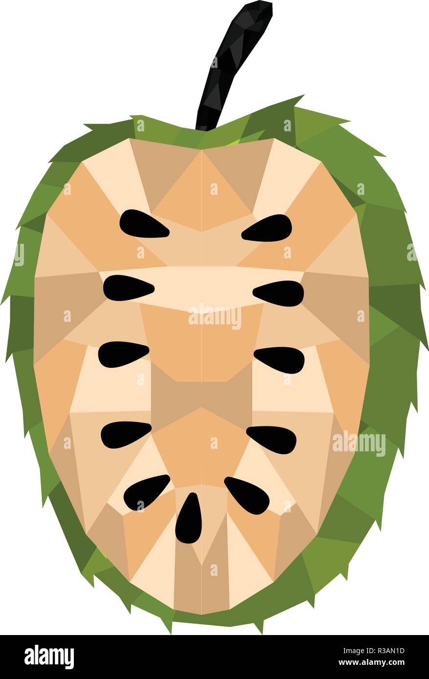 Soursop fruit Stock Vector Images - Alamy