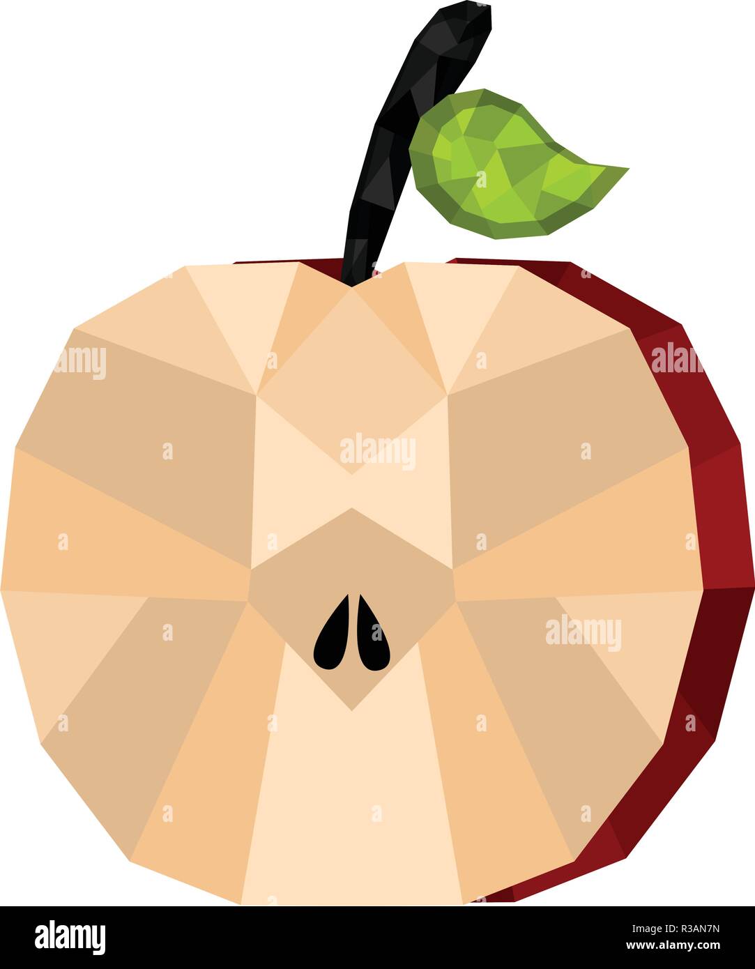 Geometric apple hi-res stock photography and images - Alamy