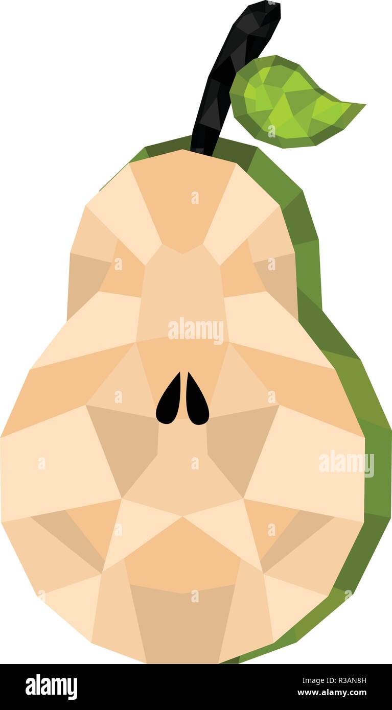 Pear cut Stock Vector Images - Alamy