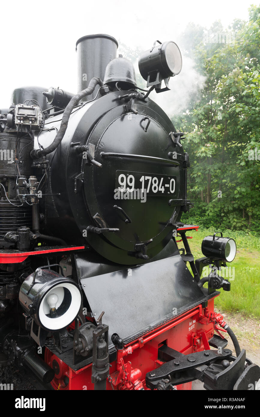 steam locomotive from the front Stock Photo - Alamy