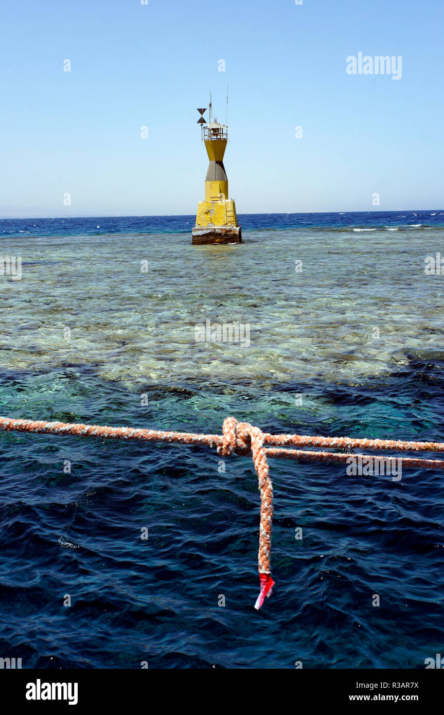 beacon on a coral reef Stock Photo - Alamy