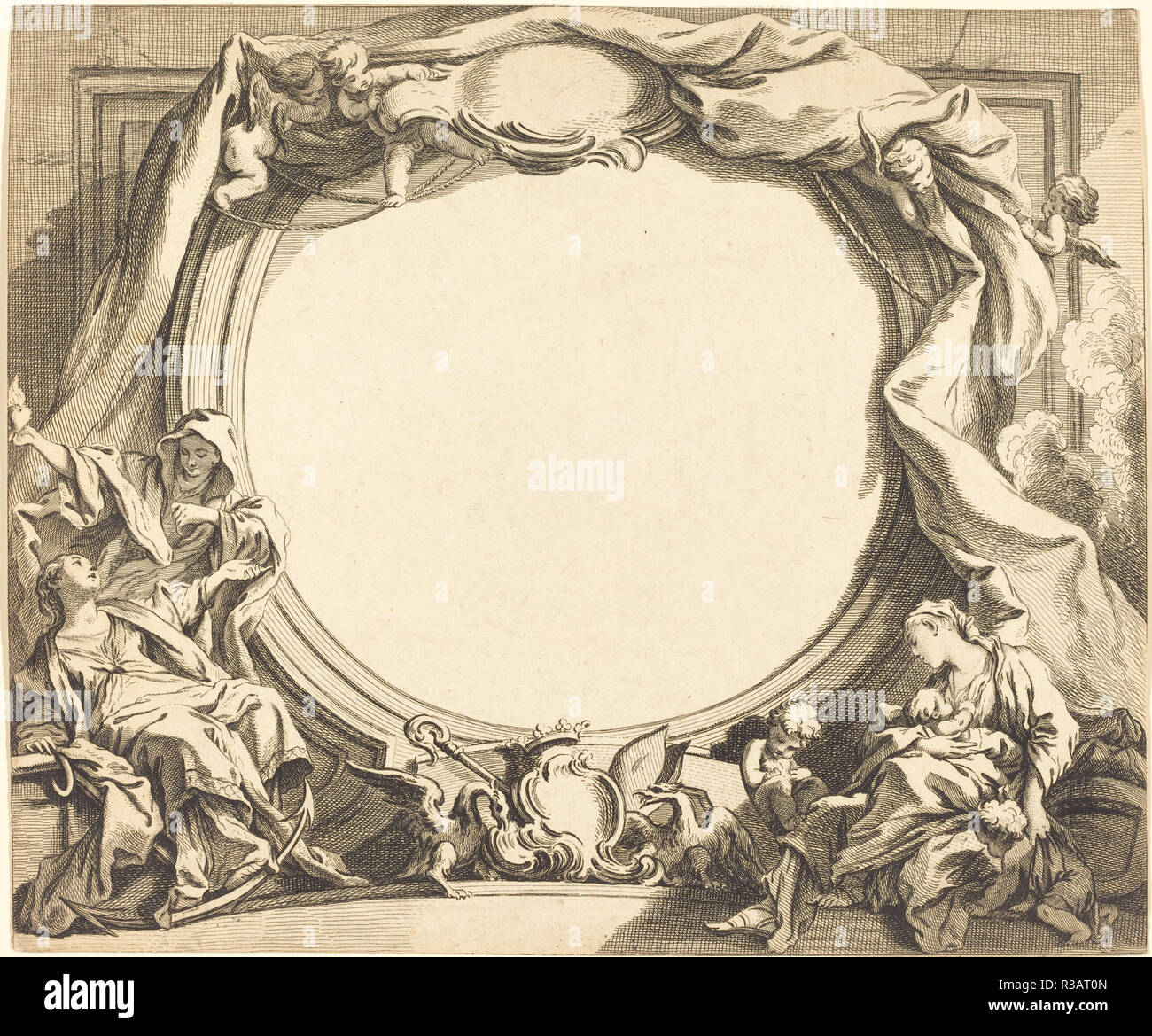 Faith and Charity. Dimensions: sheet: 26.3 x 31.5 cm (10 3/8 x 12 3/8 ...