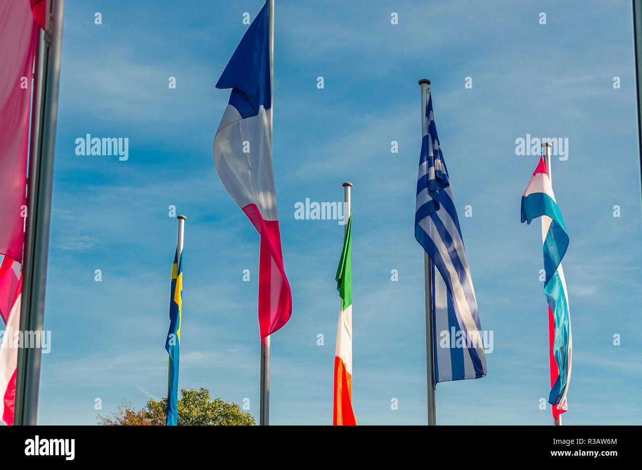 international flags sea Stock Photo - Alamy