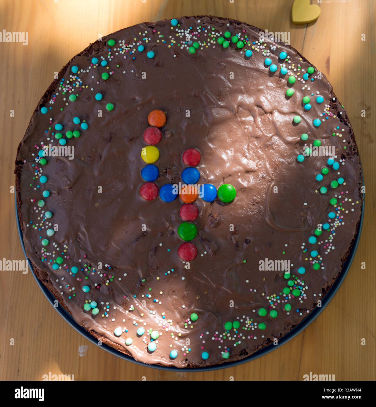 birthday cake for the fourth birthday Stock Photo - Alamy