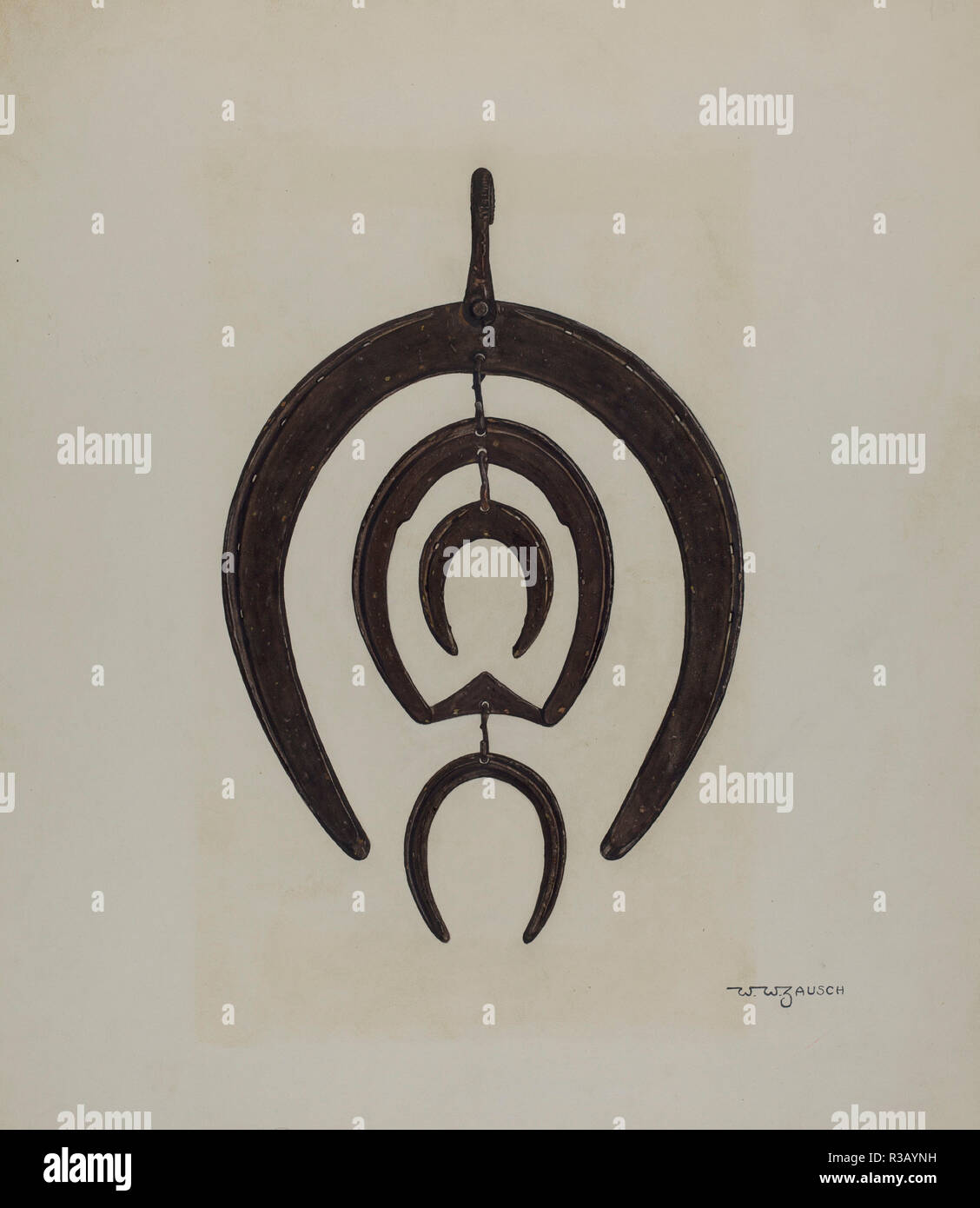 Blacksmith's Sign. Dated: c. 1941. Dimensions: Original IAD Object: 12 ...
