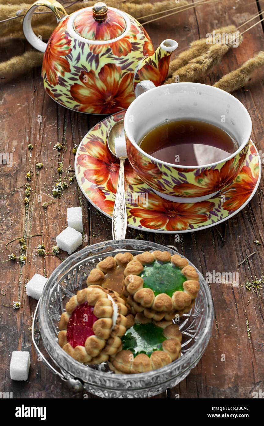 tea ceremony and sweets Stock Photo - Alamy