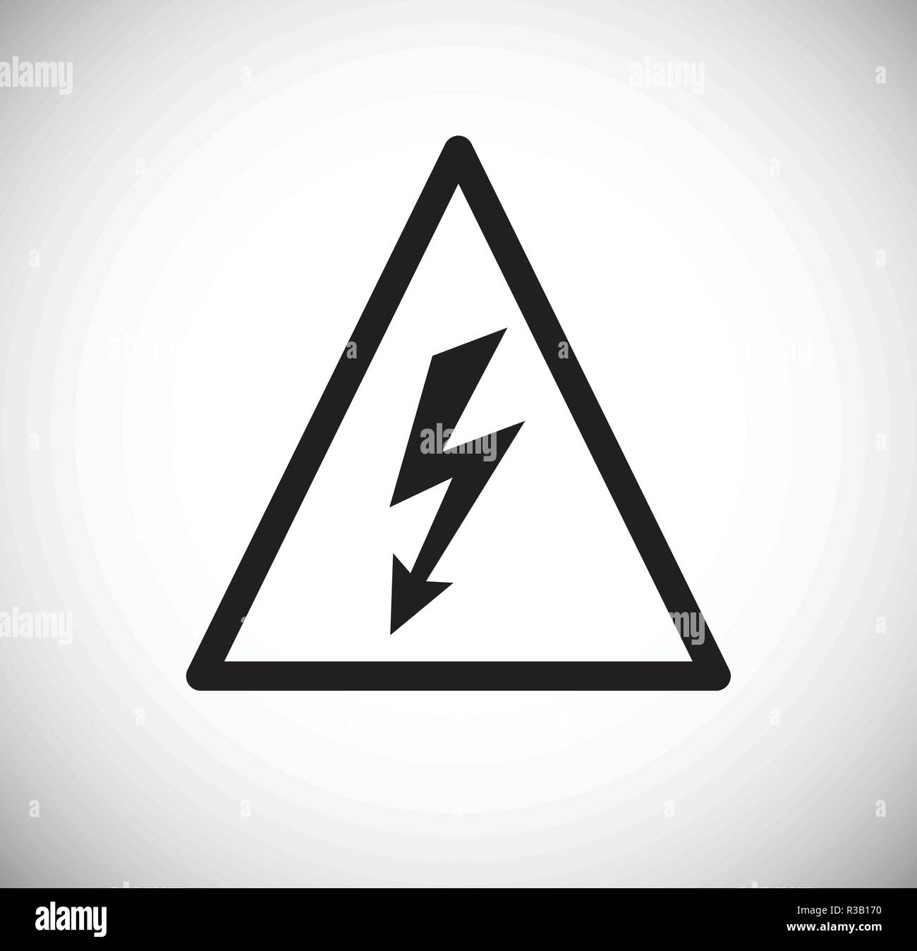 Electricity sign cocept on white background Stock Vector Image & Art ...