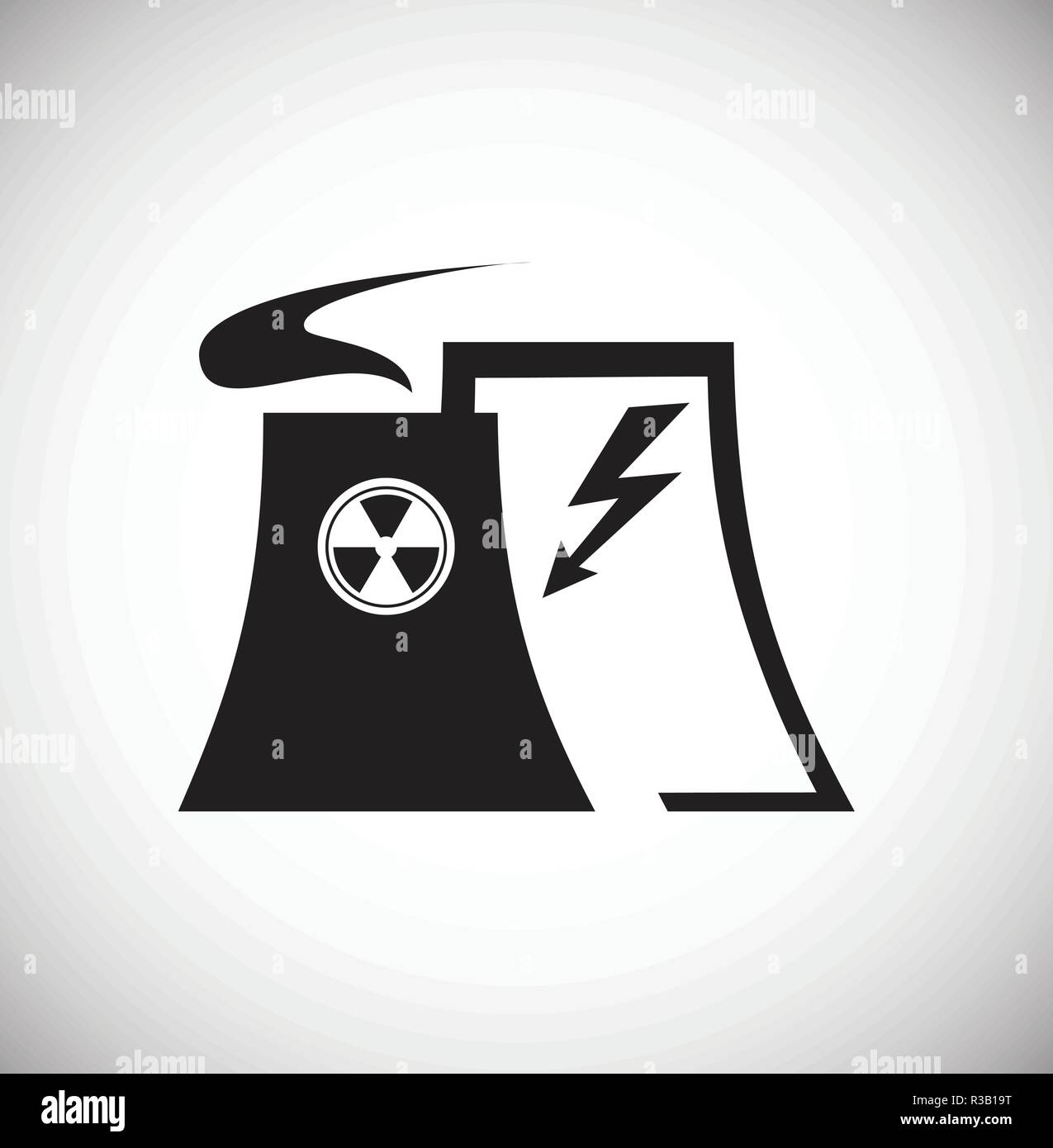 Nuclear energy on white background Stock Vector Image & Art - Alamy