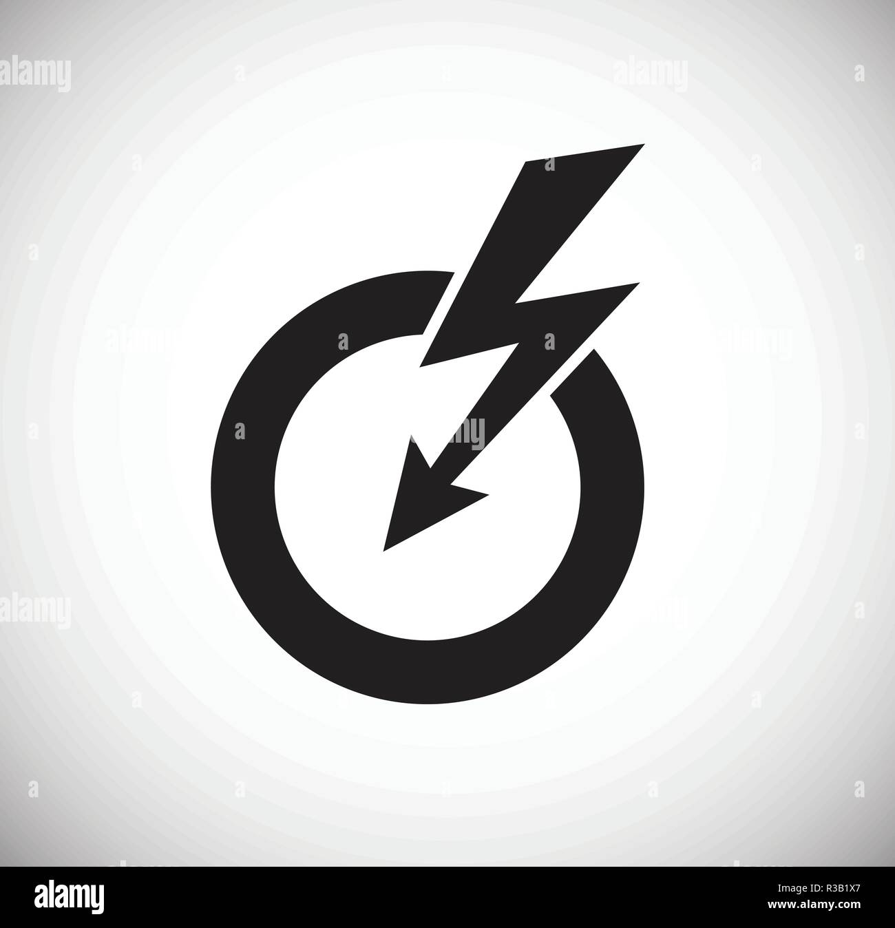 Electricity sign cocept on white background Stock Vector Image & Art ...