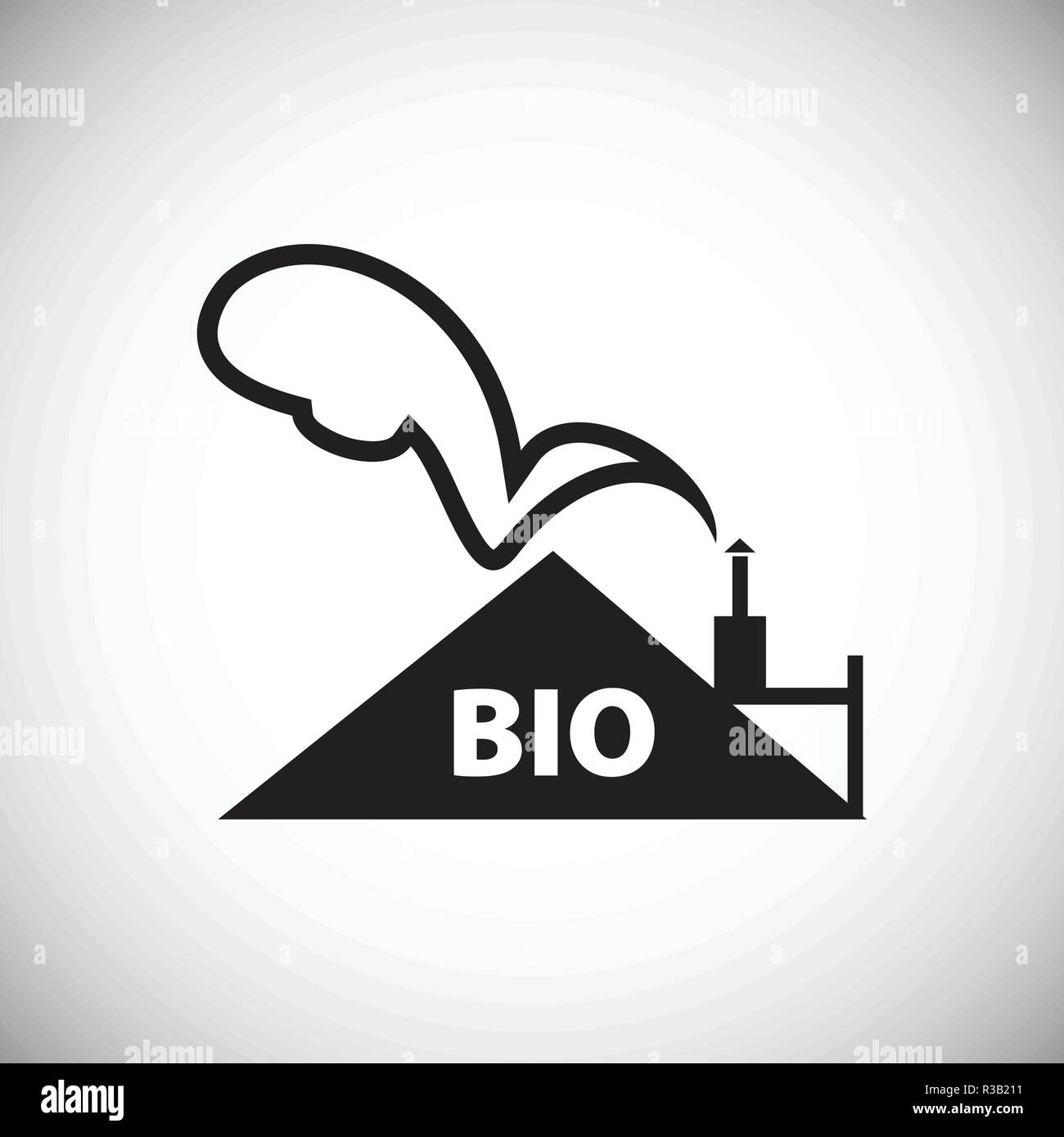 Bio waste recycling energy on white background Stock Vector Image & Art ...