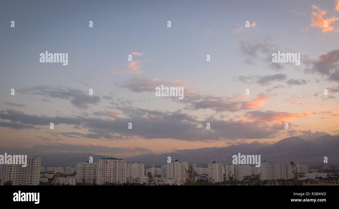 panoramic view of Ashgabat capital of Turkmenistan a Central Asian ...
