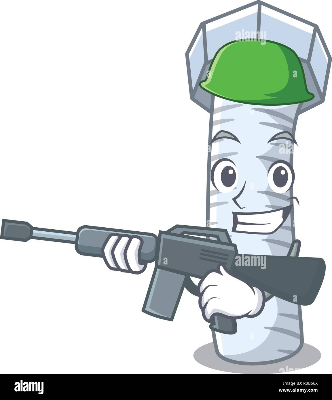 Metallic cartoon mascot character Cut Out Stock Images & Pictures - Alamy