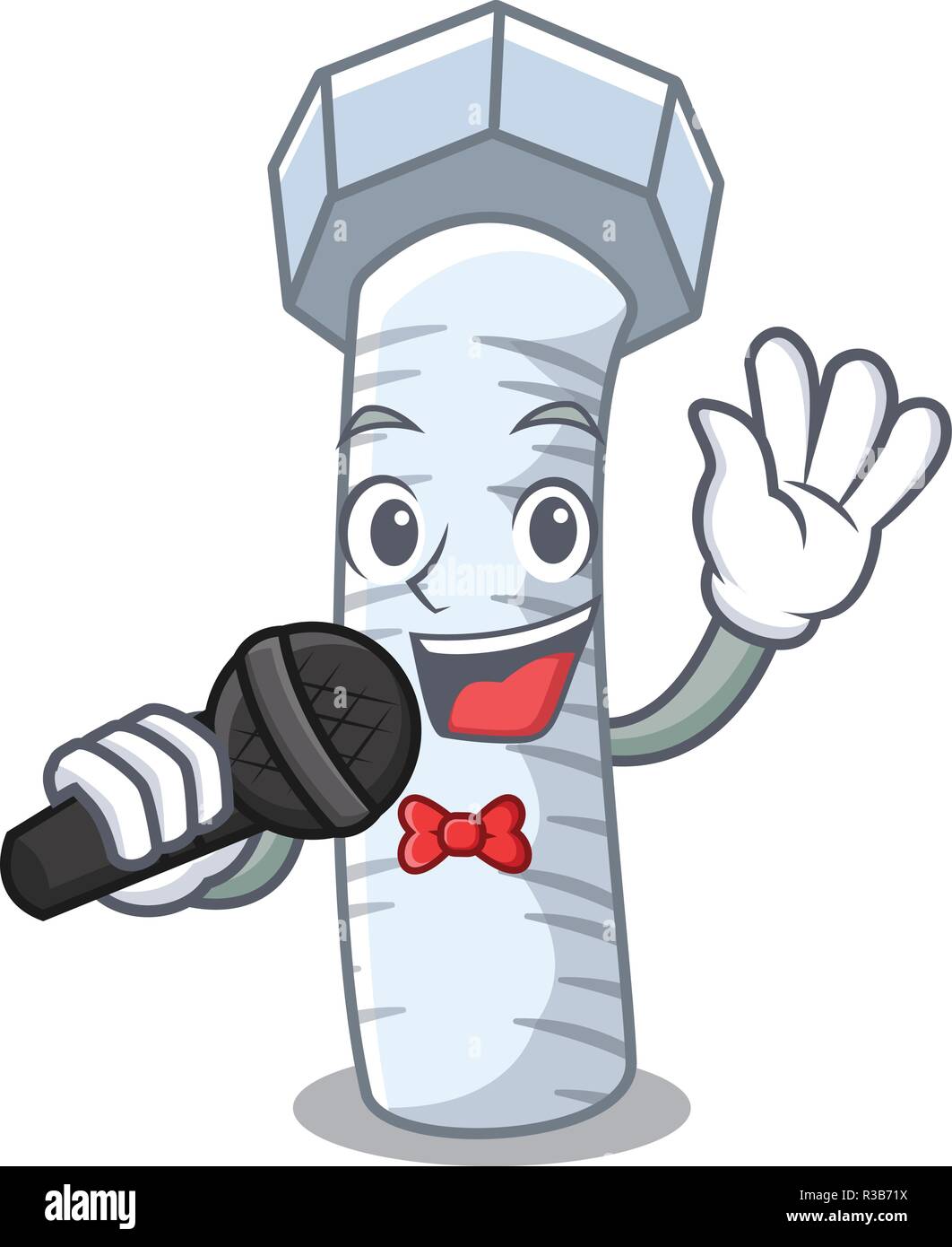 Toy microphone isolated Stock Vector Images - Alamy