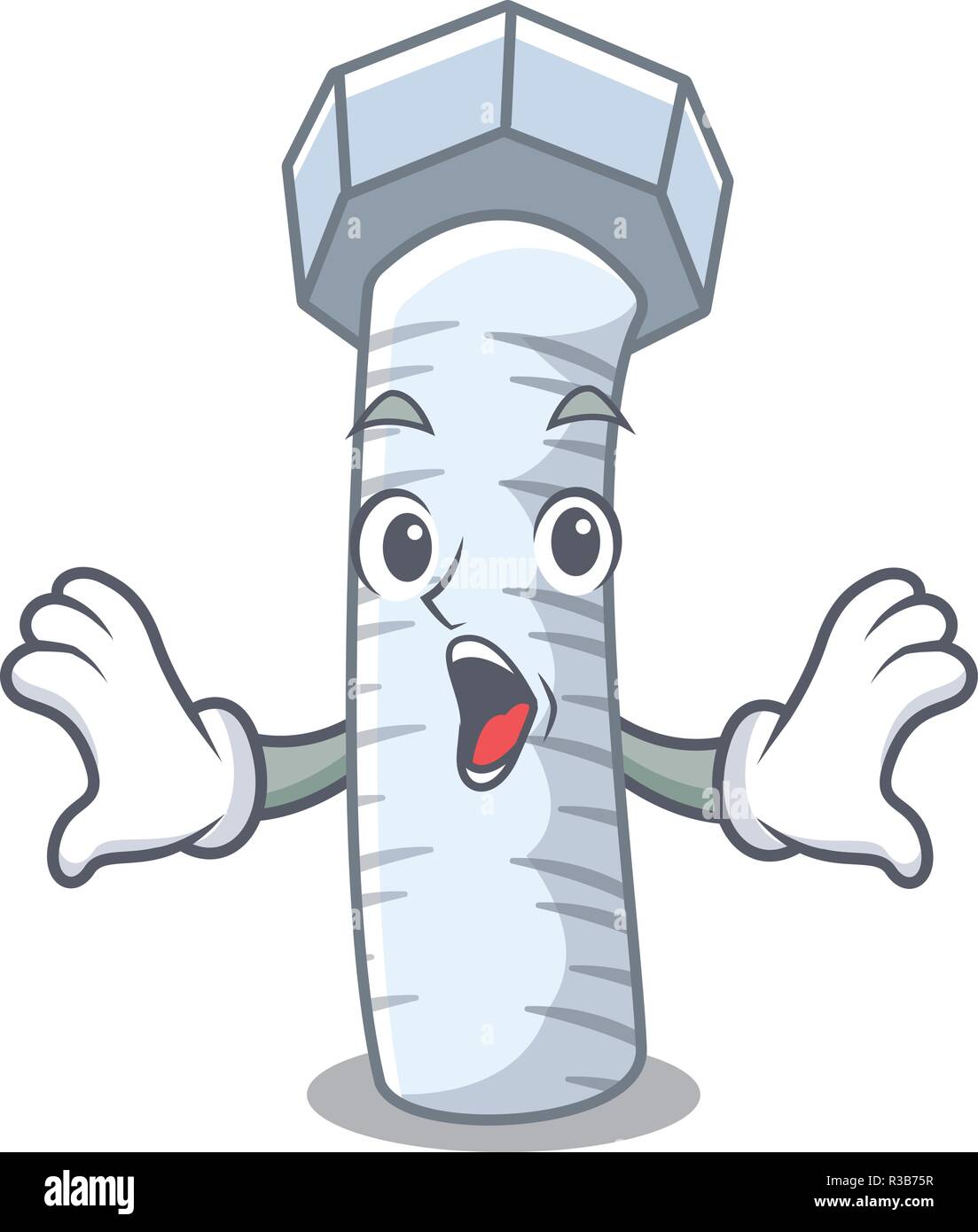 Surprised bolts cartoon on bike that isolated Stock Vector Image & Art ...