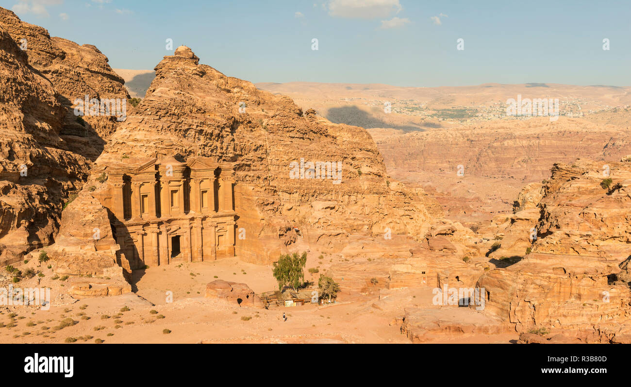 Monastery, rock temple Ad Deir, rock tomb, Nabataean architecture ...