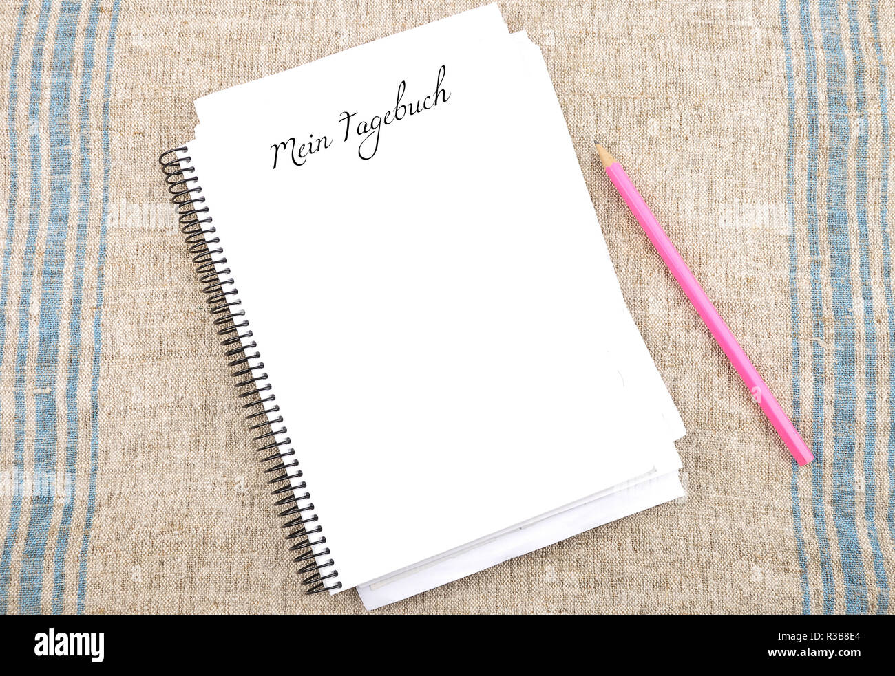 Old diary with handwriting pencil hi-res stock photography and images ...