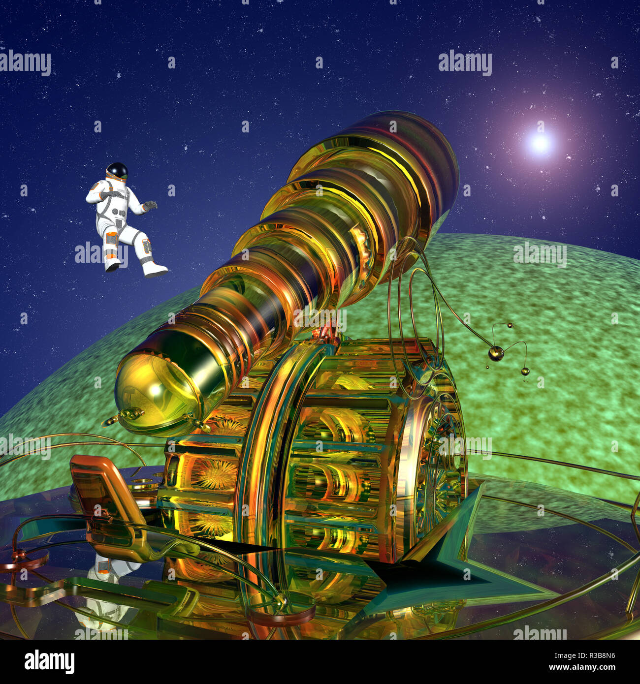 the exploration of outer space Stock Photo - Alamy