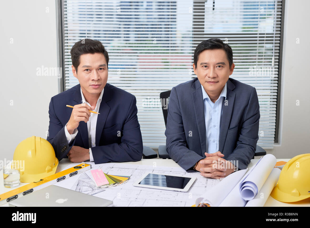 Engineers working with cad design hi-res stock photography and images ...