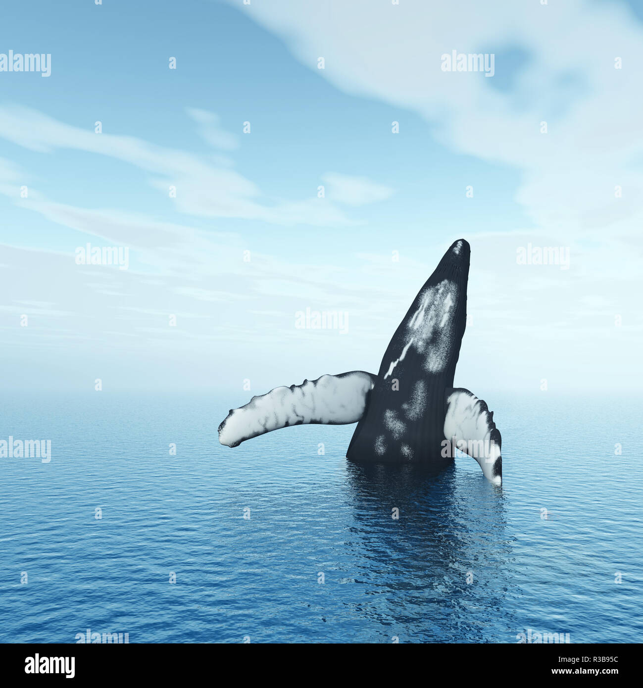 jumping humpback whale Stock Photo - Alamy