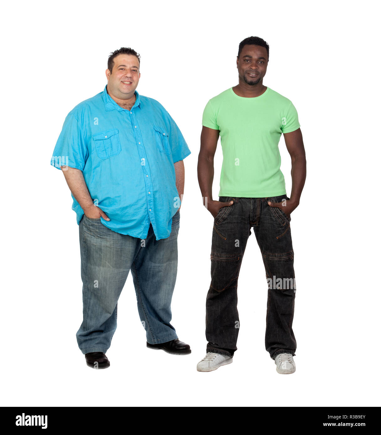 Couple fat and slim hi-res stock photography and images - Alamy