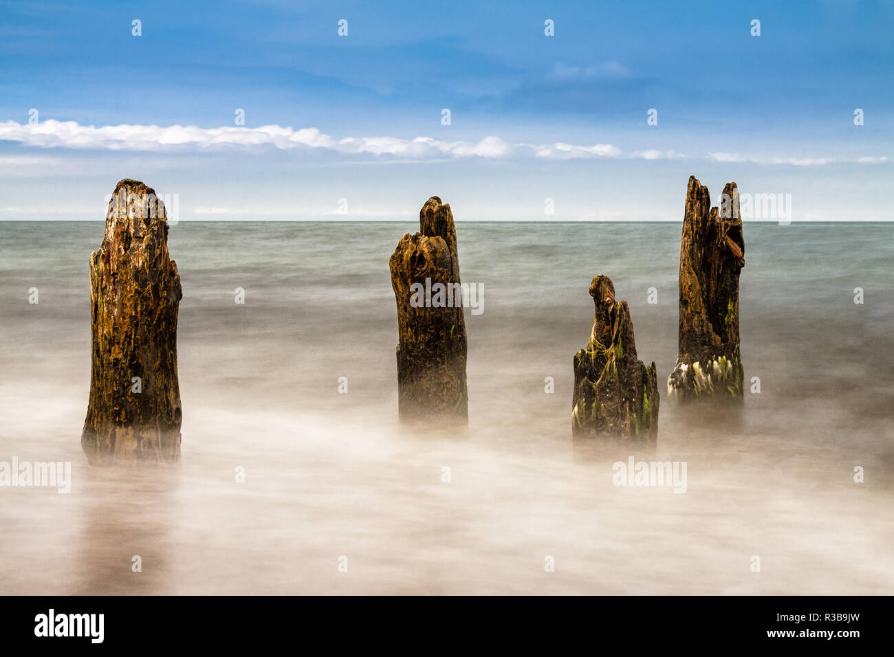 groyne on the baltic coast Stock Photo - Alamy