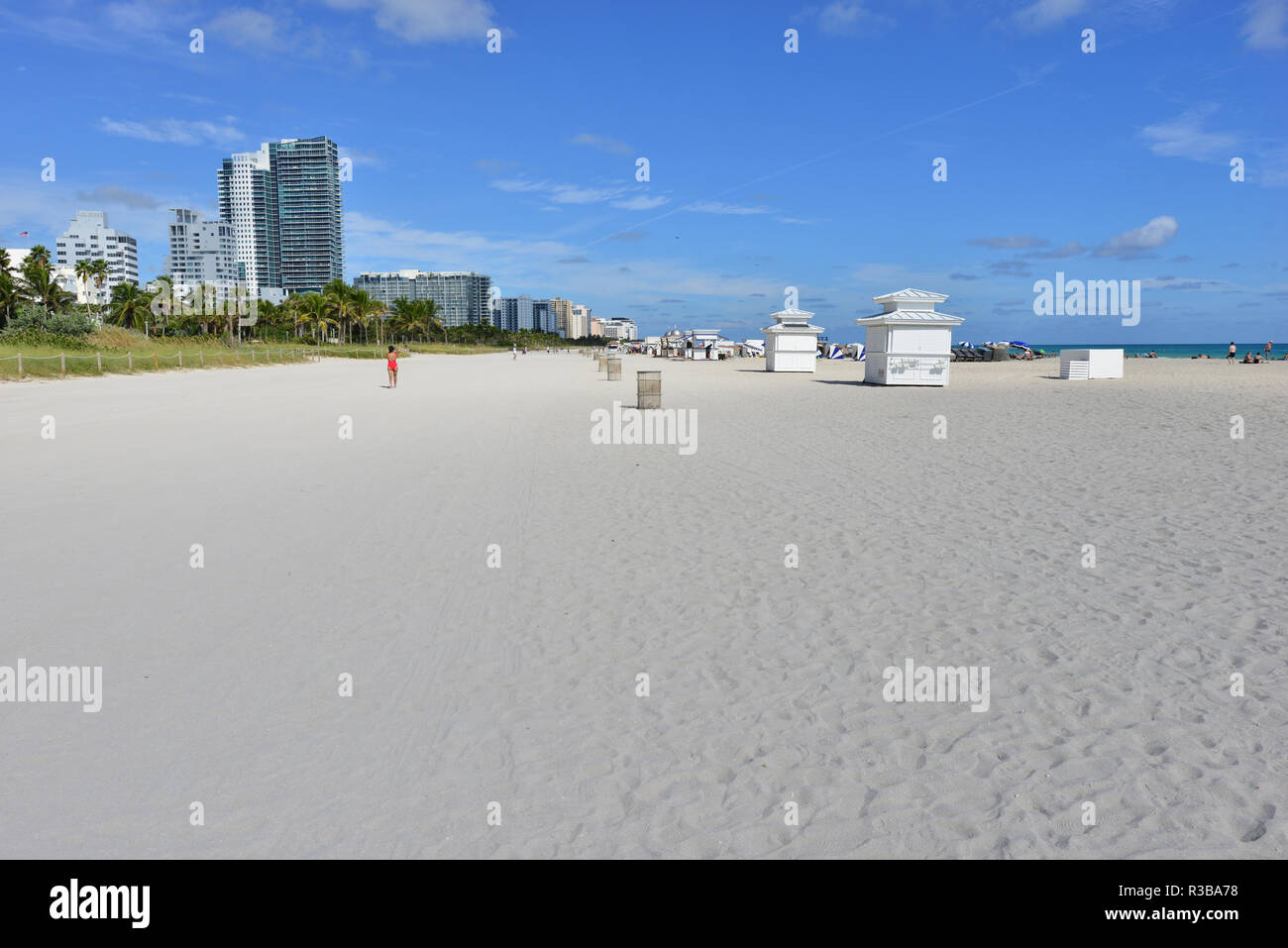 South Beach Miami Florida in winter Stock Photo - Alamy