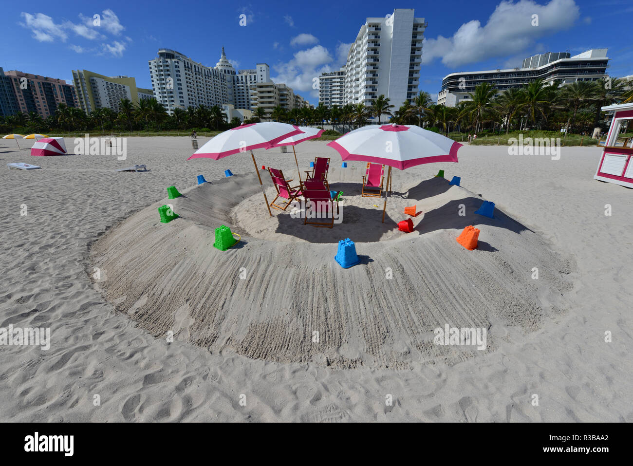 South Beach Miami Florida in winter Stock Photo - Alamy