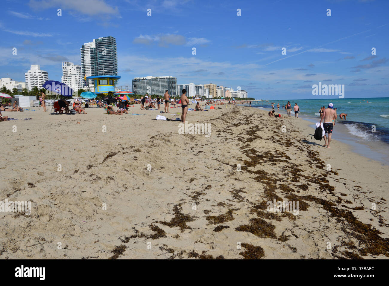 South Beach Miami Florida in winter Stock Photo - Alamy