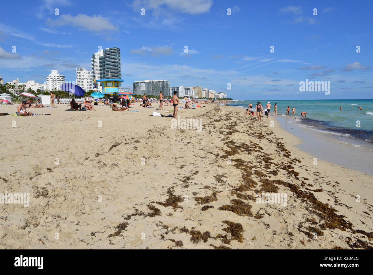 South Beach Miami Florida in winter Stock Photo - Alamy