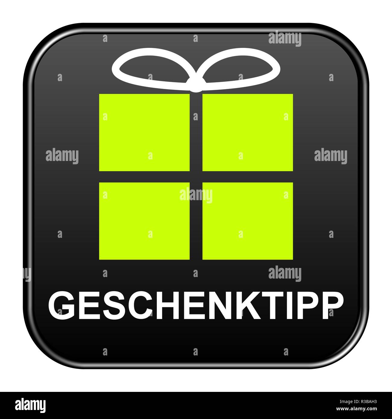 black button: gift tips Stock Photo - Alamy