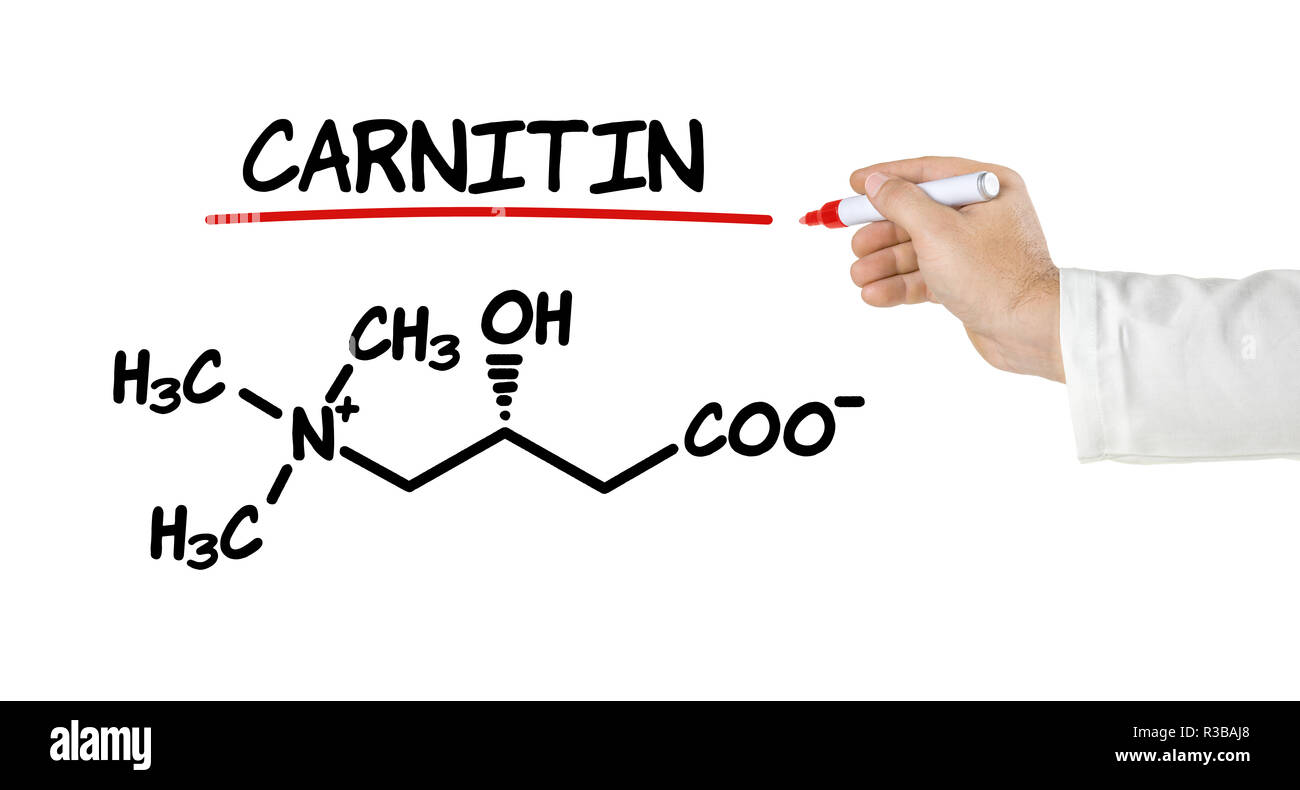 chemical structure of carnitine Stock Photo - Alamy