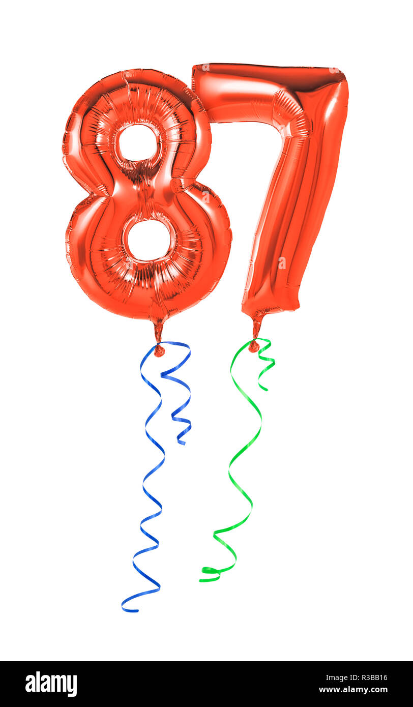 Number 87 Cut Out Stock Images & Pictures - Alamy