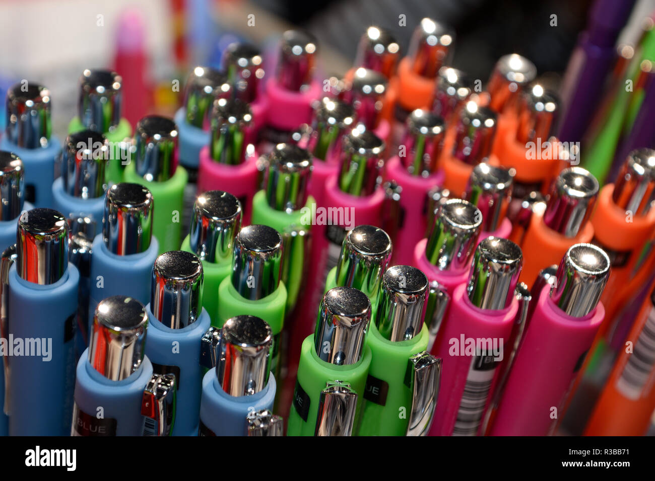 Green biro pens hi-res stock photography and images - Alamy