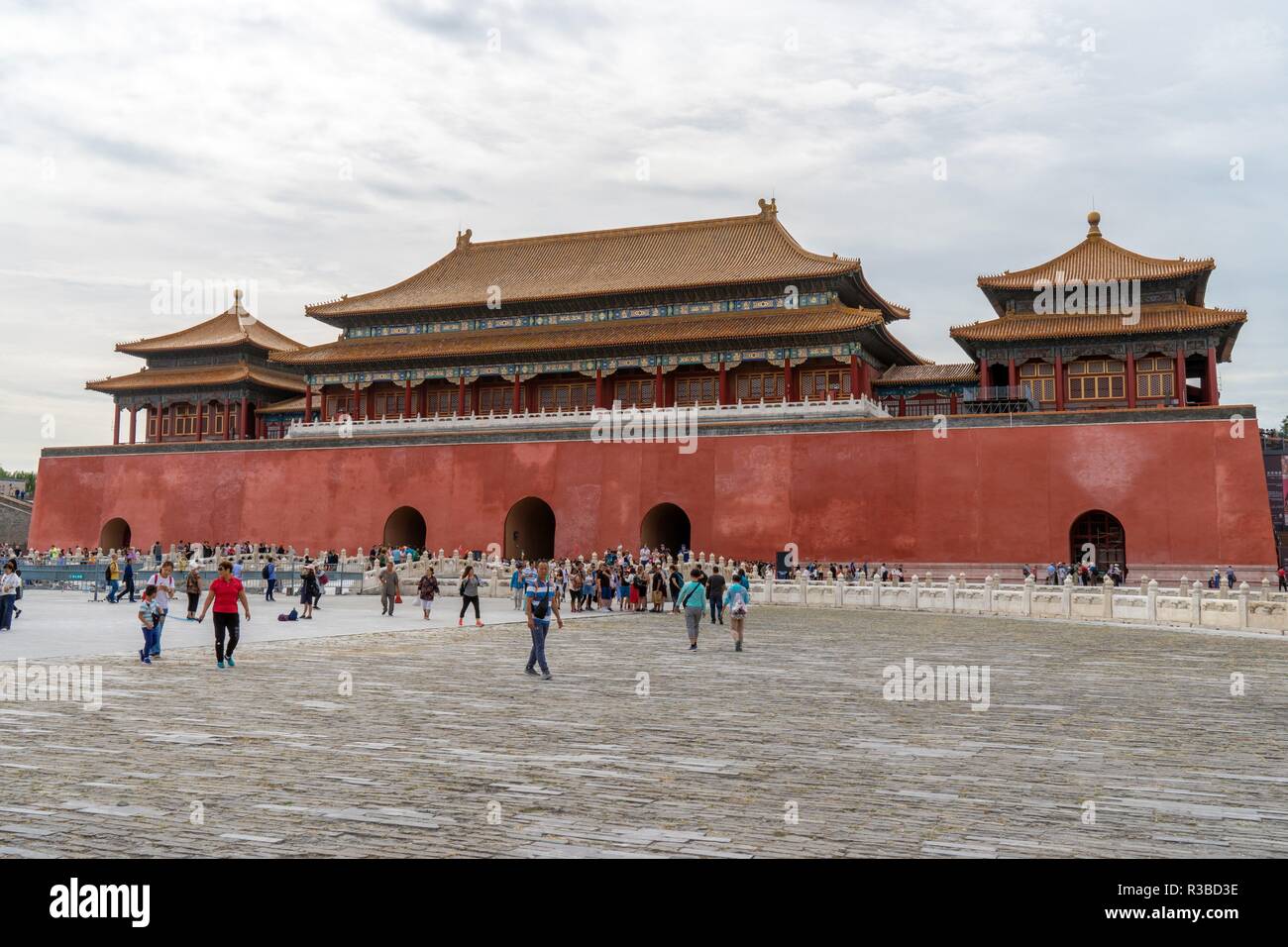 China: The Meridian Gate of the Forbidden City in Beijing. Photo from ...