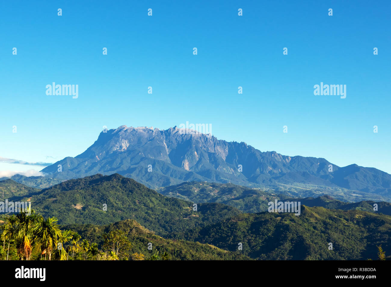Mount Kinabalu national park scenery in Kundasang, Sabah Borneo ...