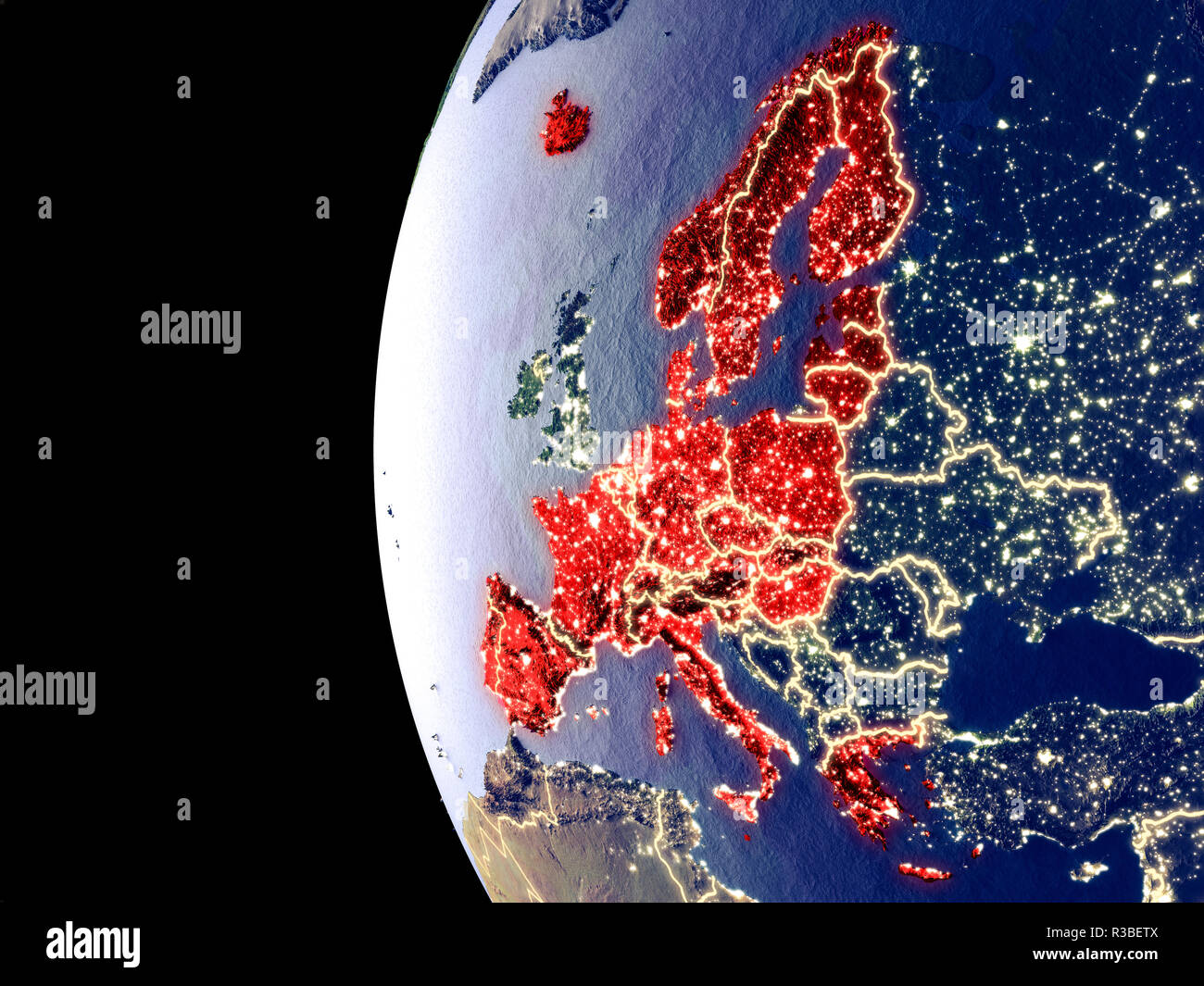 Schengen countries map hi-res stock photography and images - Alamy