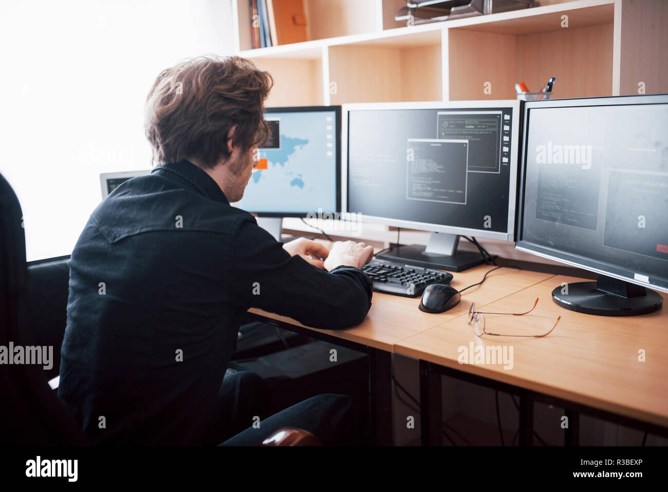 Young dangerous hacker breaks hi-res stock photography and images - Alamy