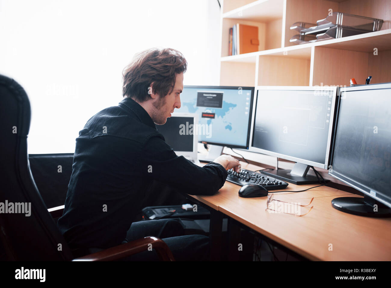 Young dangerous hacker breaks hi-res stock photography and images - Alamy
