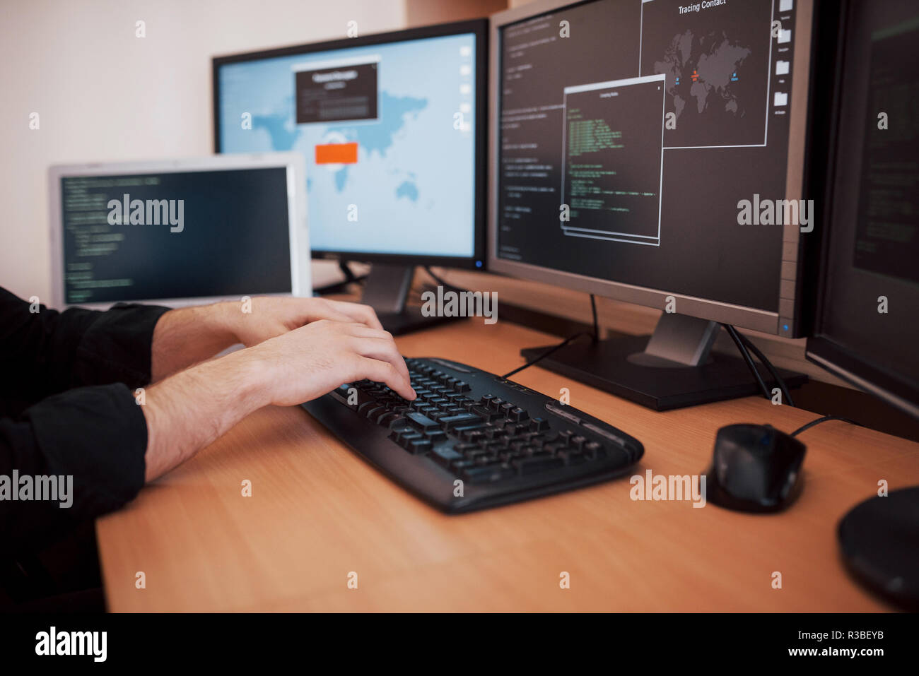 The young dangerous hacker breaks down government services by ...