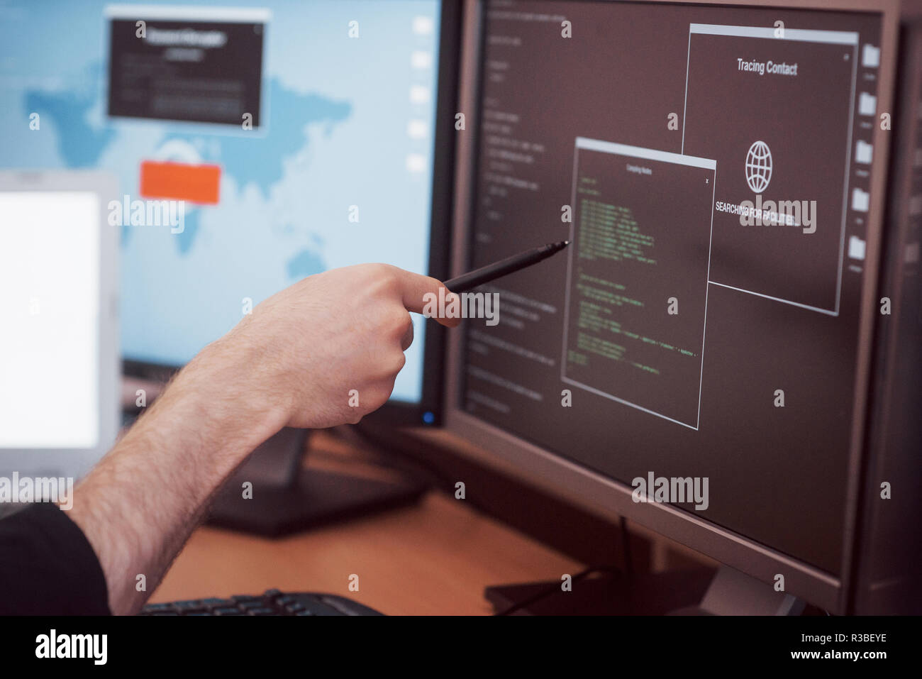 The young dangerous hacker breaks down government services by ...